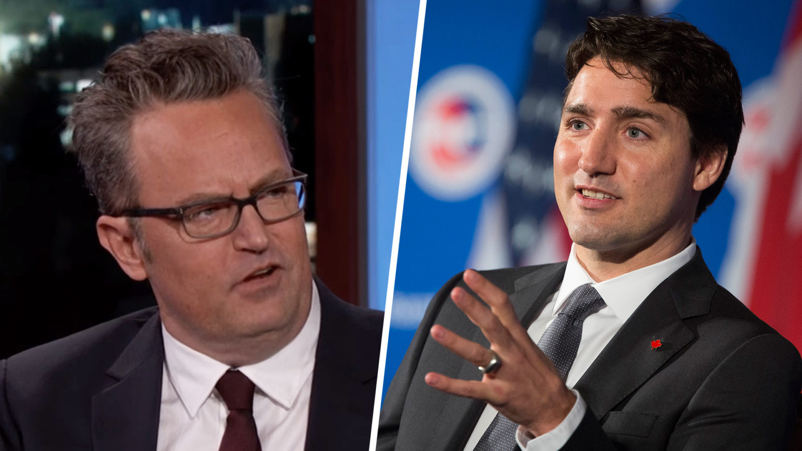 Primer ministro Justin Trudeau reta al actor Matthew Perry a un combate ...