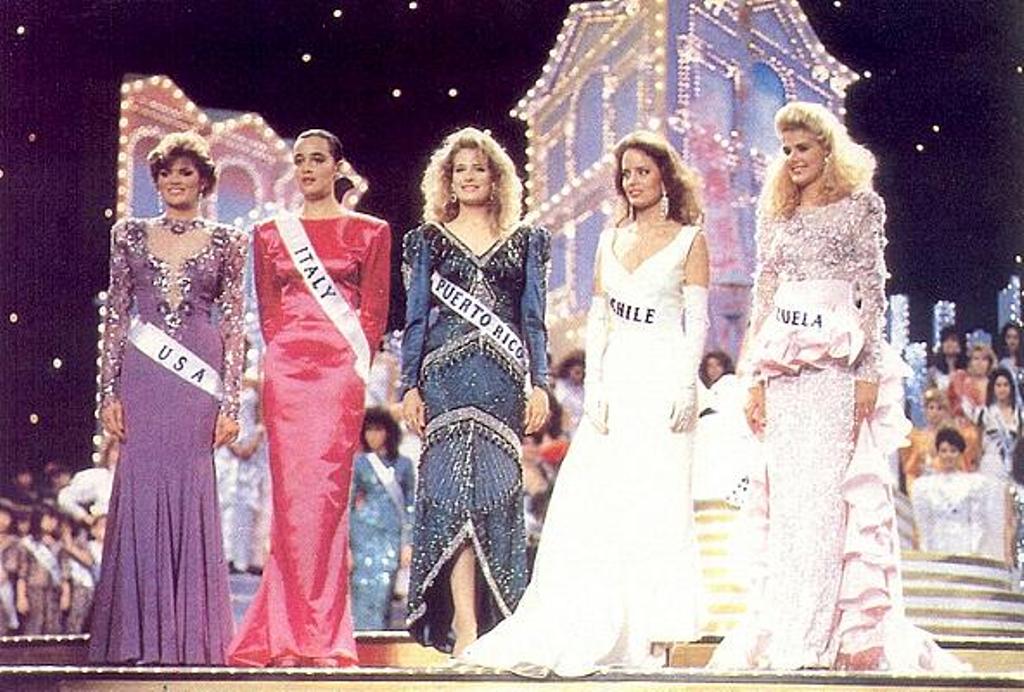 Así lucía Inés María Calero cuando participó en el Miss Universo