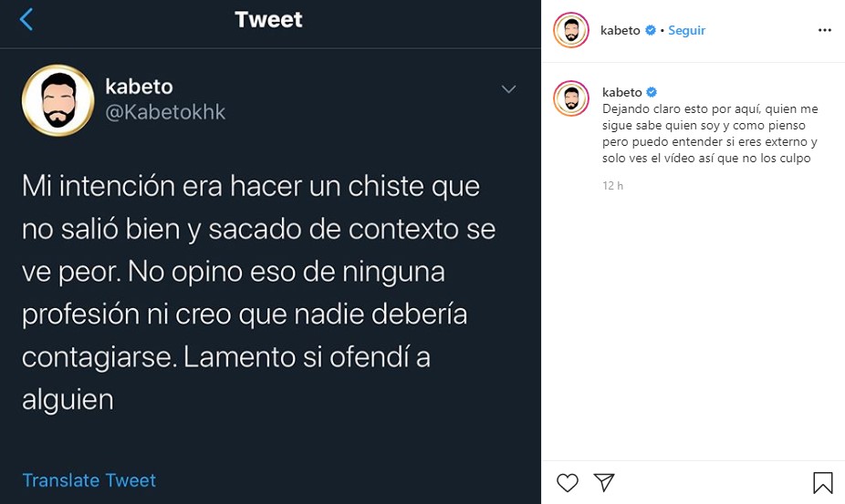 Kabeto pidió disculpa después de su "metida de pata"