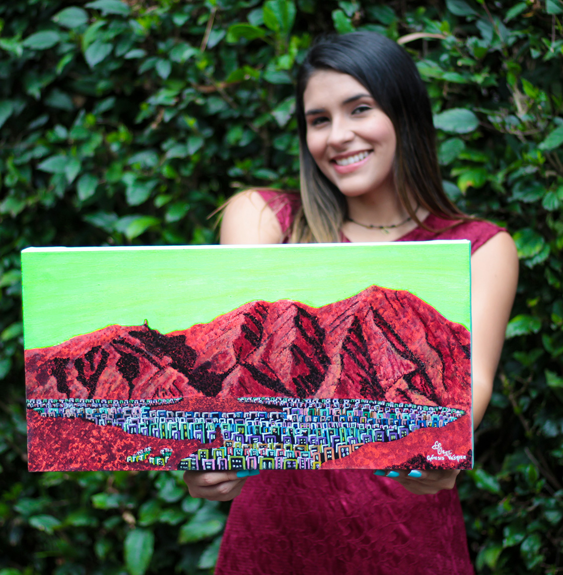 "Felicidad y energía": Así describe Génesis Vásquez el arte en ...