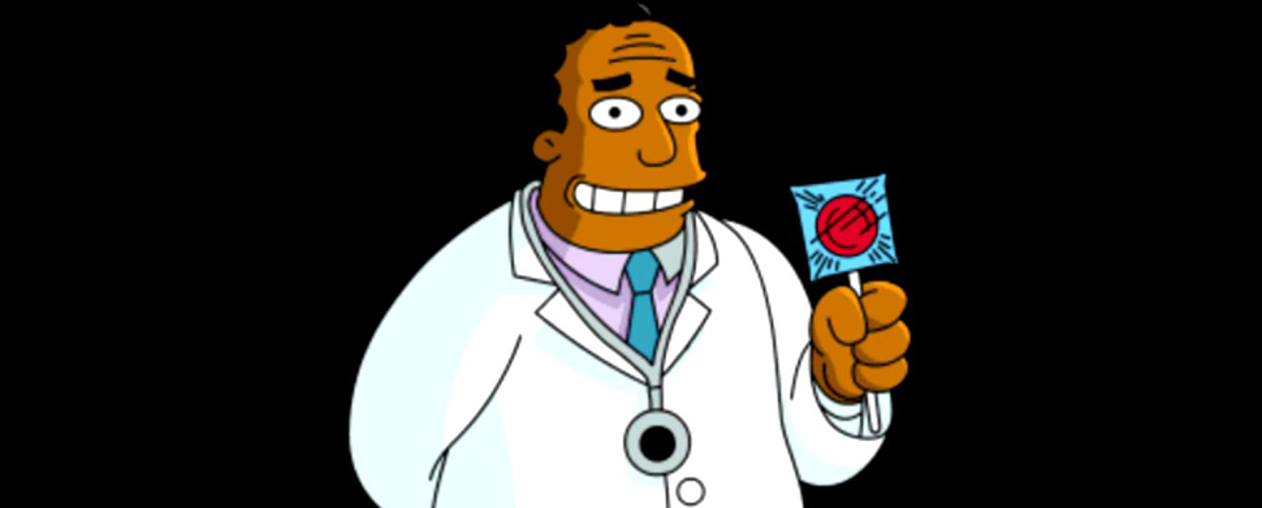 Los Simpson: Por primera vez en la historia de la serie al Dr. Hibbert ...